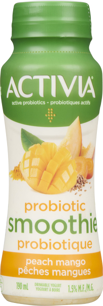 ACTIVIA Probiotique Smoothie PÊCHES ET MANGUES 190ML - Répertoire des ...