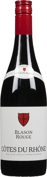 BLASON ROUGE CÔTES DU RHÔNE VIN ROUGE 750 ML - Répertoire des aliments ...