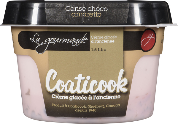 Crème Glacée Cerise, Choco, Amaretto - Répertoire des aliments québécois