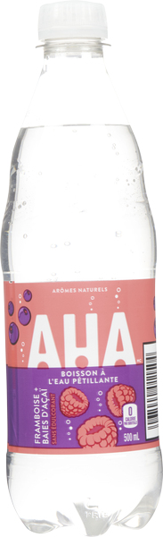 Aha Framboise + açaï Bouteille, 500 mL - Répertoire des aliments québécois