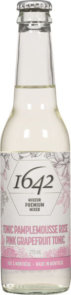 1642 Tonic au Pamplemousse Rose, 275ml - Répertoire des aliments québécois