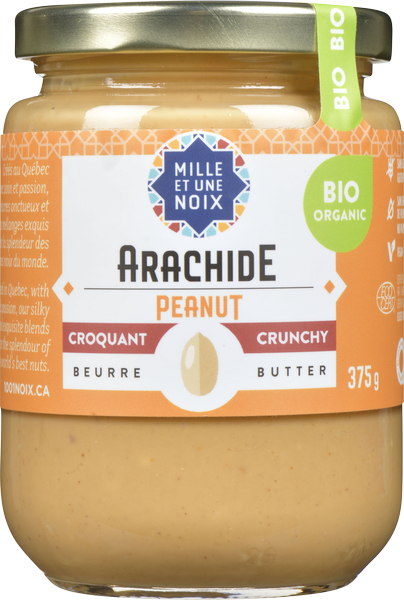 Beurre d'arachide croquant bio - Répertoire des aliments québécois