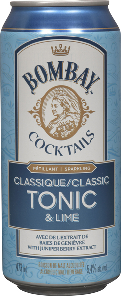 Bombay Tonic & Lime 12x473mL - Répertoire des aliments québécois