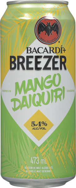 Bacardi Breezer Tropical Mango Daïquiri 12x473mL - Répertoire des ...
