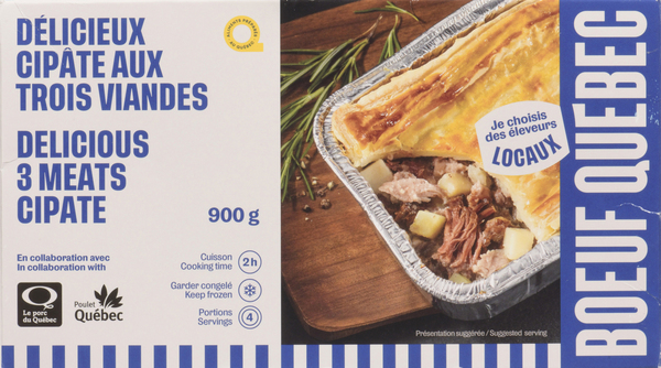 Cipâte aux trois viandes - Répertoire des aliments québécois