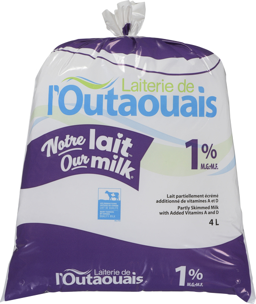 lait en sachet 1% - Répertoire des aliments québécois